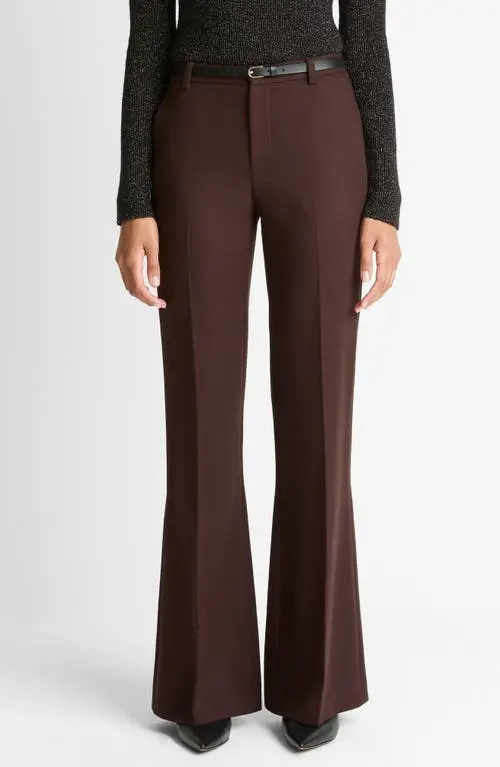Vince Mid-rise Flare Pants - Black Grape