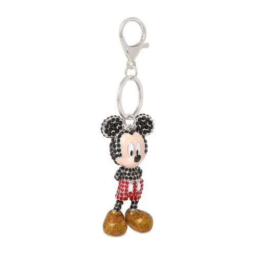 Disney Mickey Mouse Crystal Bag Charm Keychain
