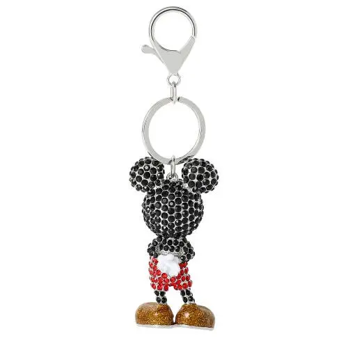 Disney Mickey Mouse Crystal Bag Charm Keychain