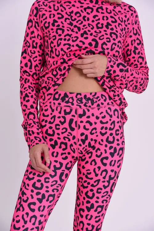 OOSC Baselayer Hotel California Leopard Leggings - Multi-colour