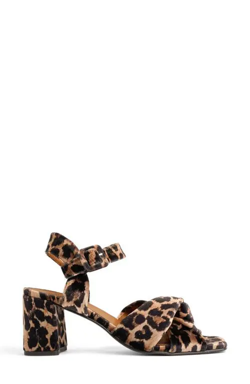 Penelope Chilvers Infinity Leopard Ankle Strap Sandal