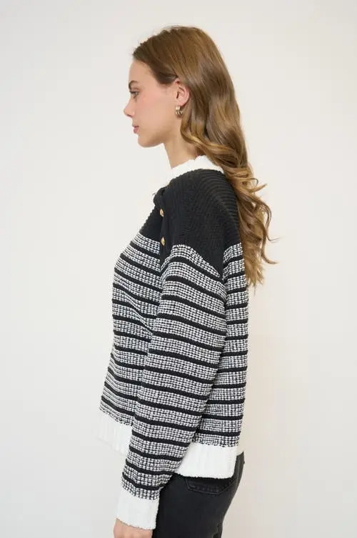 Central Park West Tasha Chenille Crewneck