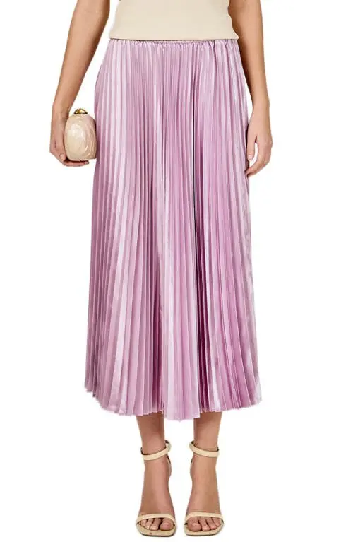 Endless Rose Sunburst Pleated Skirt - Lilac
