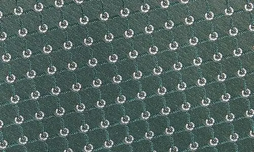 Brioni Micromedallion Silk Neck Tie - Anthracite/white