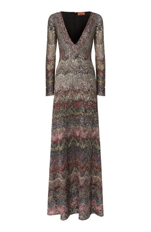 Missoni Long Dress With Zigzag Pattern