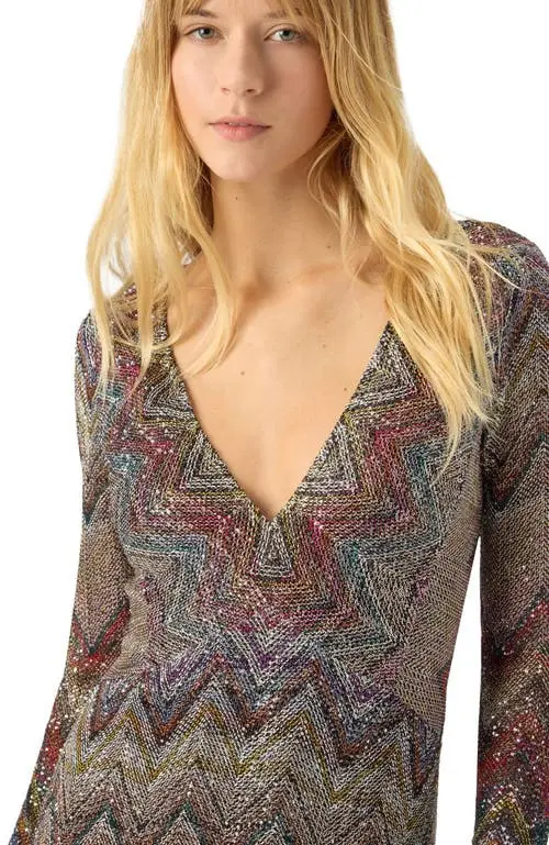 Missoni Long Dress With Zigzag Pattern