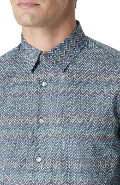 Missoni Poplin Cotton Shirt With Zigzag Pattern