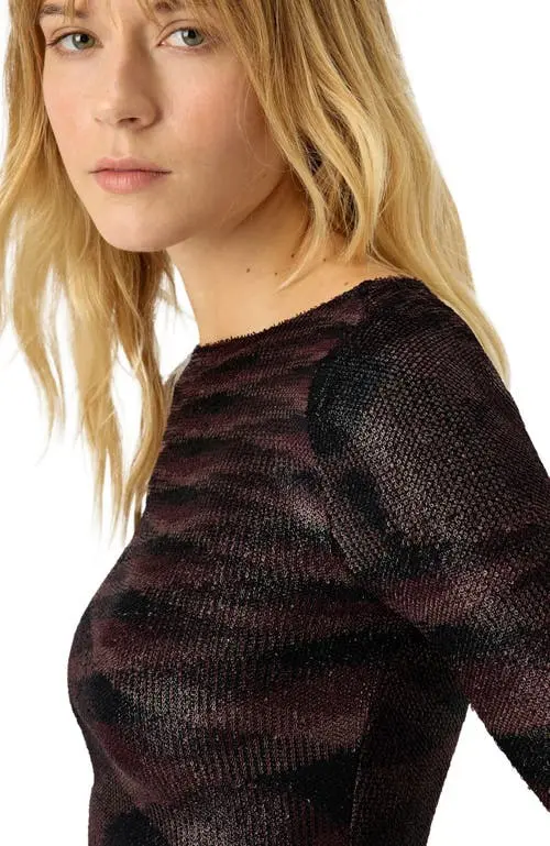 Missoni Long-sleeve Mini Dress With Flame Pattern - Multicoloured
