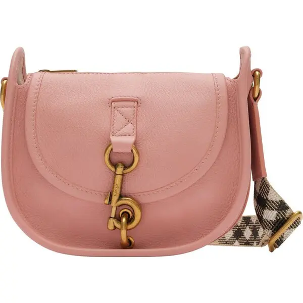 Burberry Mini B Clip Messenger Bag - Peony Pink