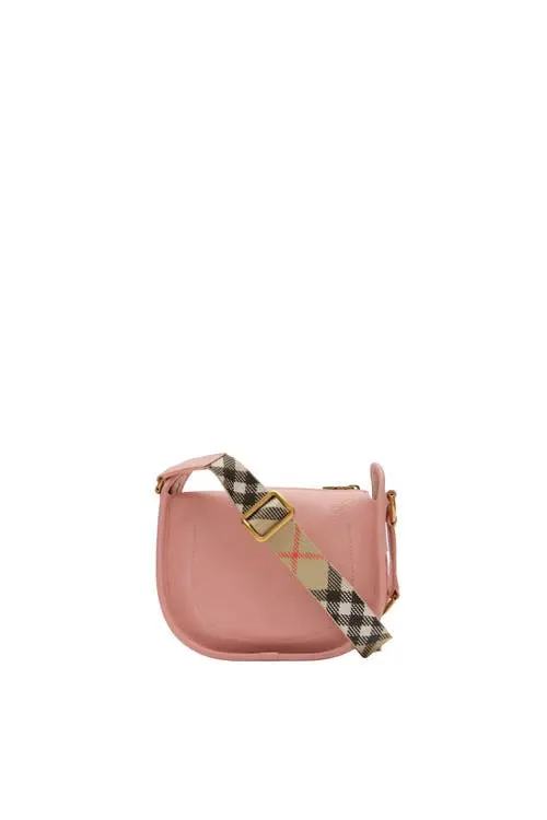 Burberry Mini B Clip Messenger Bag - Peony Pink