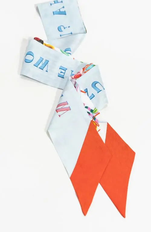 BOND & GRACE Wanderer's Whim Silk Twilly Scarf
