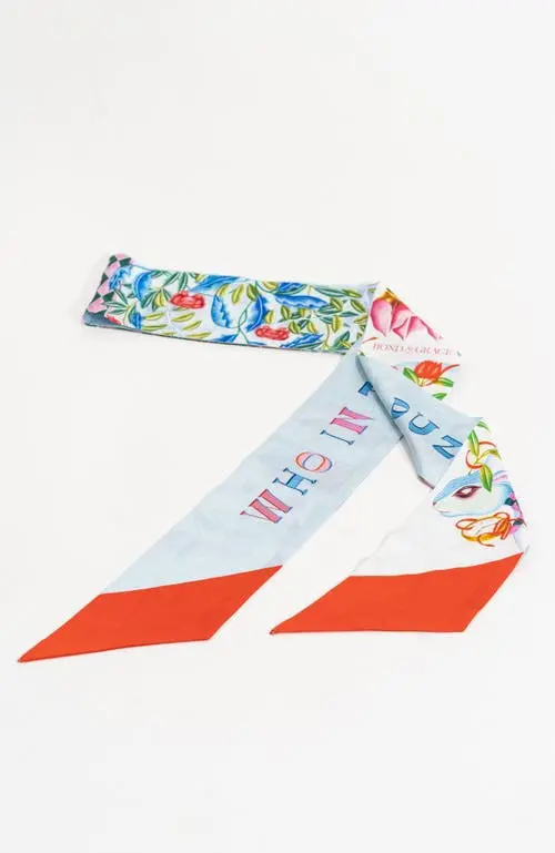 BOND & GRACE Wanderer's Whim Silk Twilly Scarf