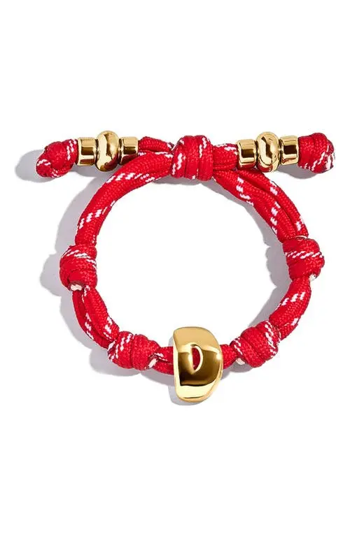 Baublebar Knotty Initial Bracelet - Red D