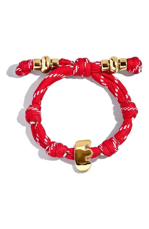 Baublebar Knotty Initial Bracelet - Red E