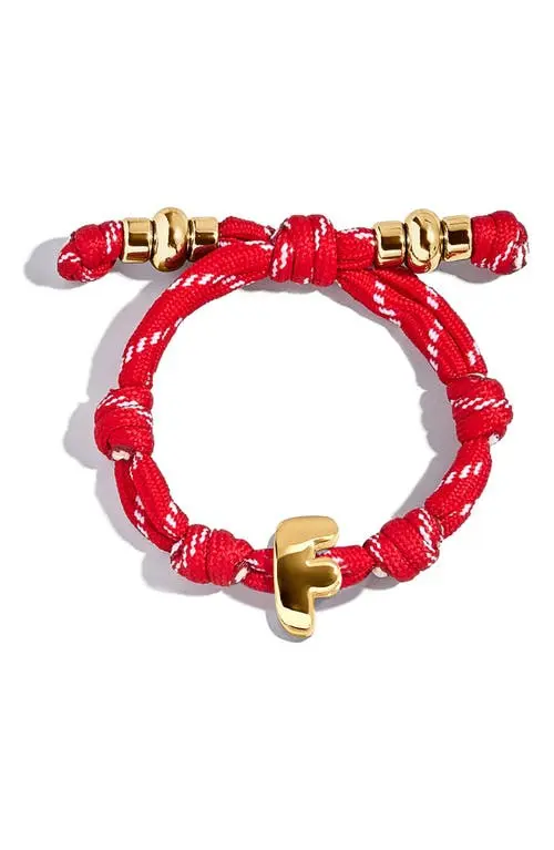 Baublebar Knotty Initial Bracelet - Red F