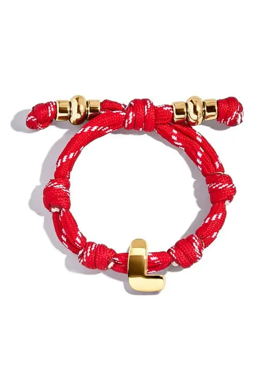 Baublebar Knotty Initial Bracelet - Red L