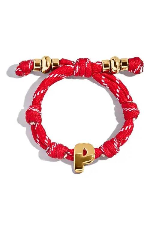 Baublebar Knotty Initial Bracelet - Red P