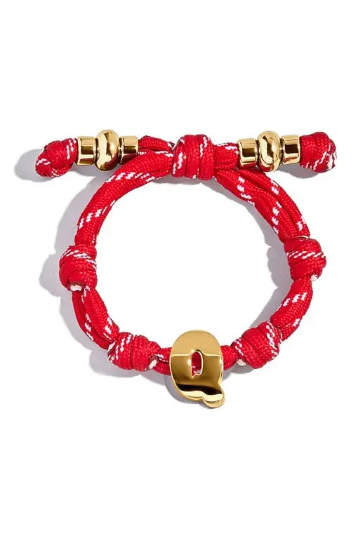 Baublebar Knotty Initial Bracelet - Red Q