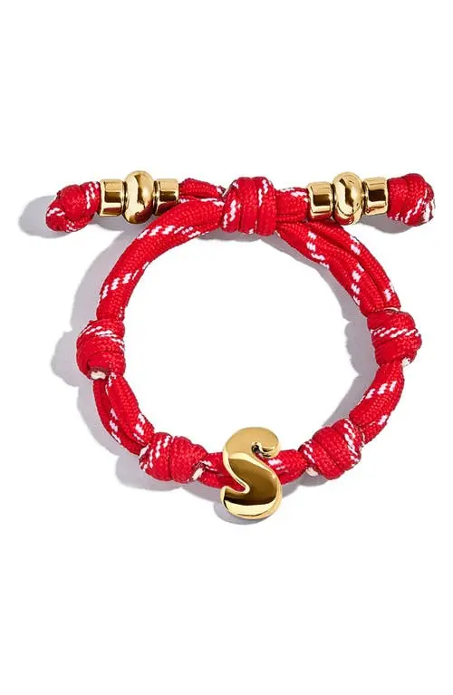 Baublebar Knotty Initial Bracelet - Red S
