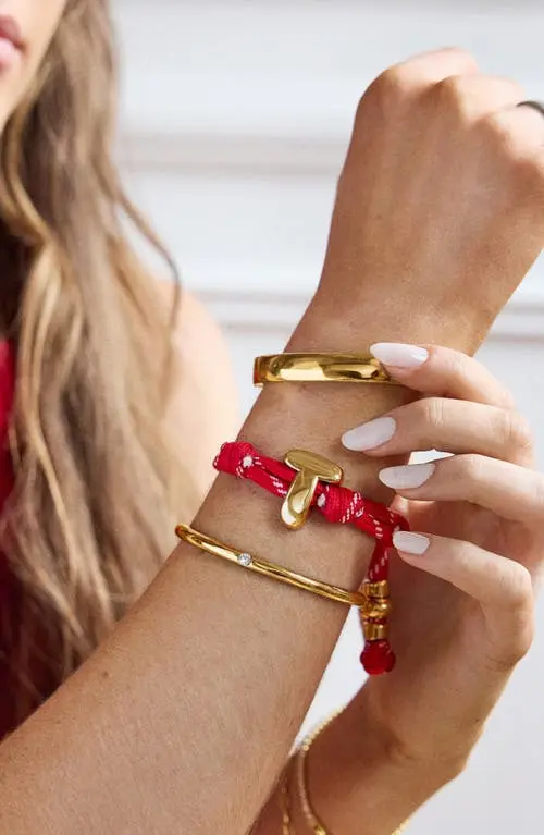 Baublebar Knotty Initial Bracelet - Red S