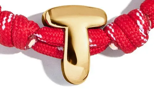 Baublebar Knotty Initial Bracelet - Red T
