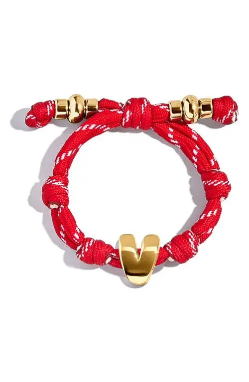 Baublebar Knotty Initial Bracelet - Red V