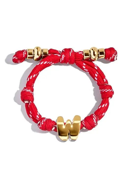 Baublebar Knotty Initial Bracelet - Red W