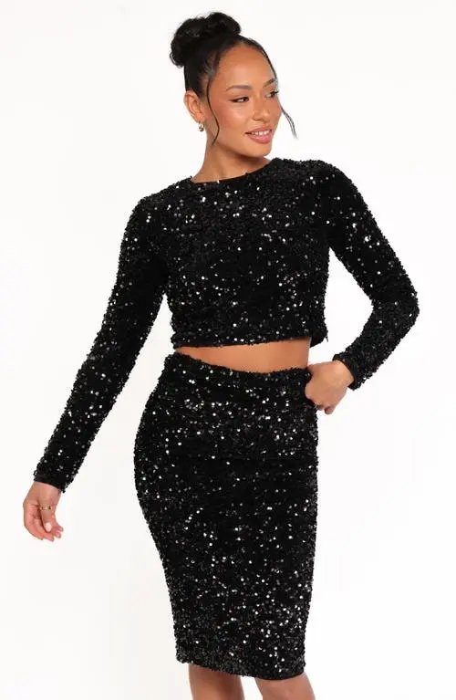 PETAL & PUP Leilani Sequin Midi Skirt
