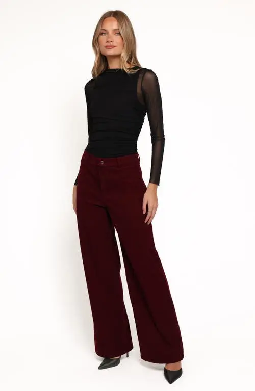 PETAL & PUP Barrett Corduroy Wide Leg Pants