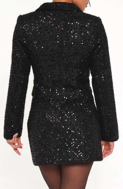 PETAL & PUP Valentina Sequin Crop Blazer