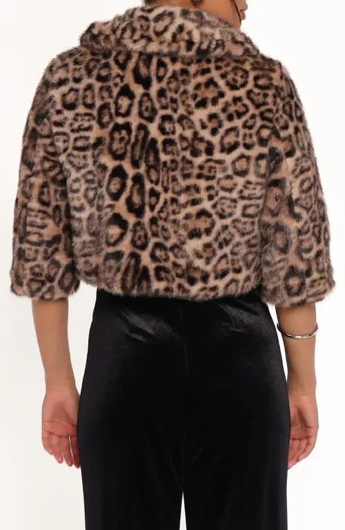 PETAL & PUP Florian Faux Fur Crop Jacket