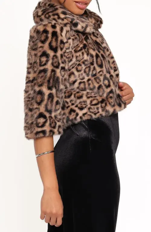 PETAL & PUP Florian Faux Fur Crop Jacket
