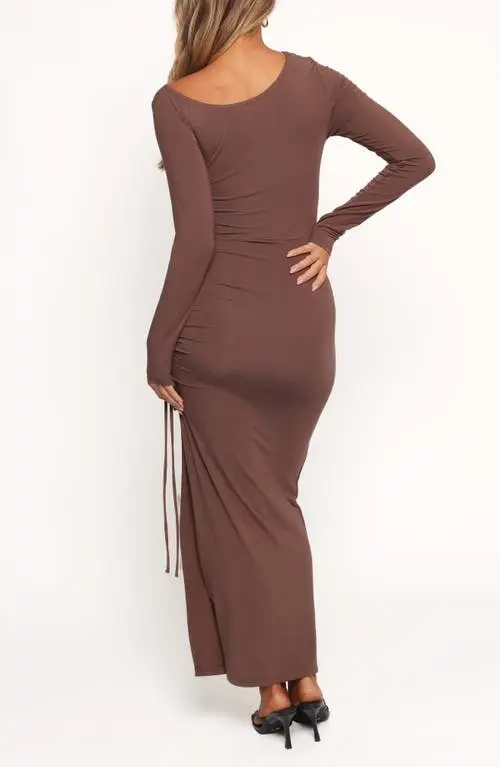 PETAL & PUP Long Sleeve Body-con Maxi Dress