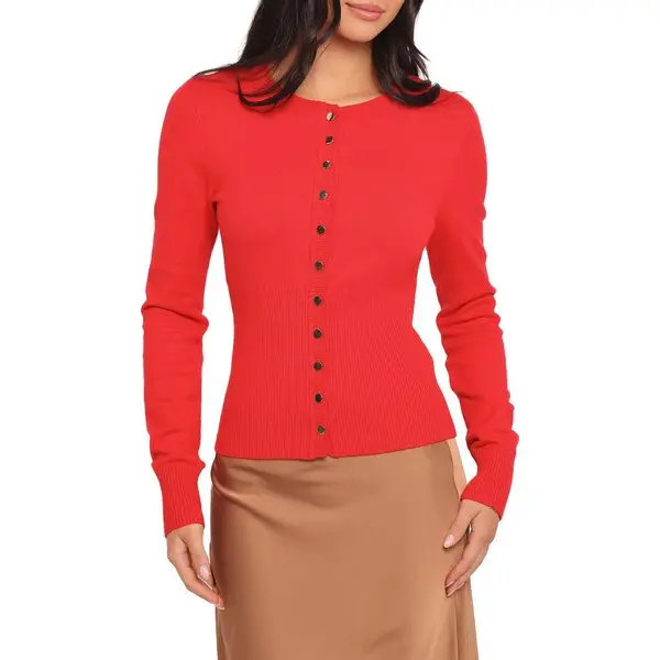 PETAL & PUP Scalloped Trim Cardigan