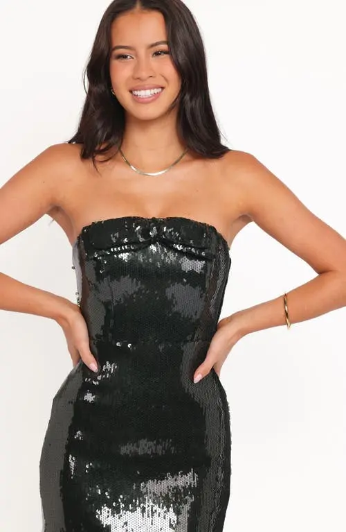 PETAL & PUP Sequin Strapless Mini Dress
