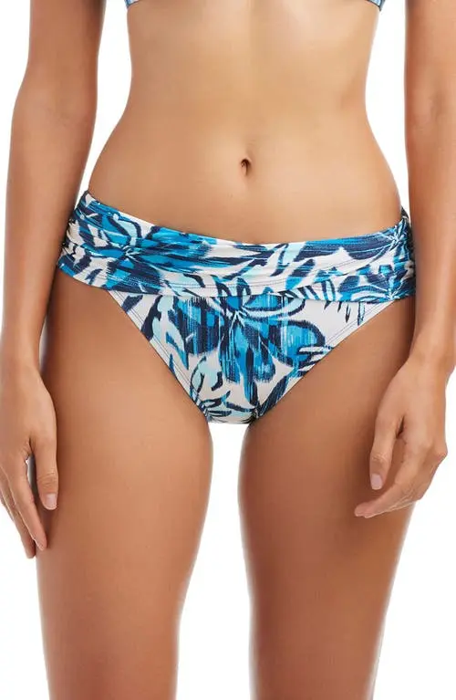 ROD BEATTIE Sarong Hipster Bikini Bottoms - Blue Multi