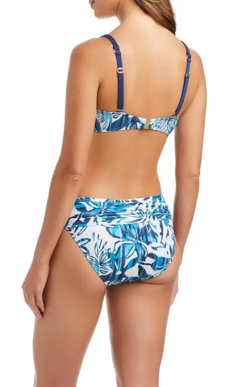 BLEU BY ROD BEATTIE Sarong Hipster Bikini Bottoms - Blue Multi