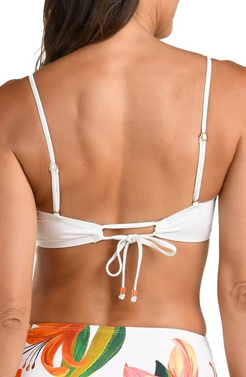 La Blanca Jungle Blossoms Bandeau Bikini Top