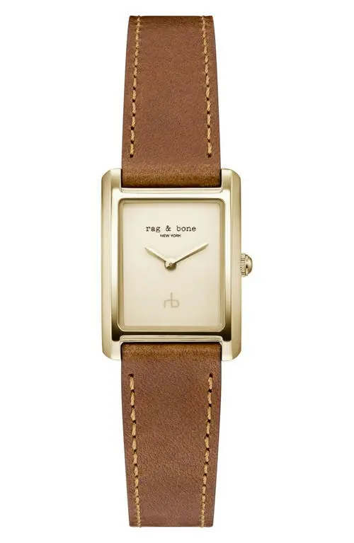 Rag & Bone Brynn Leather Strap Watch - Tan