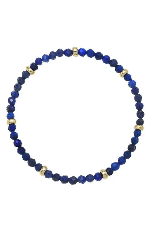 ZOE LEV Lapis Lazuli And 14k Gold Beaded Bracelet - Blue Lapis