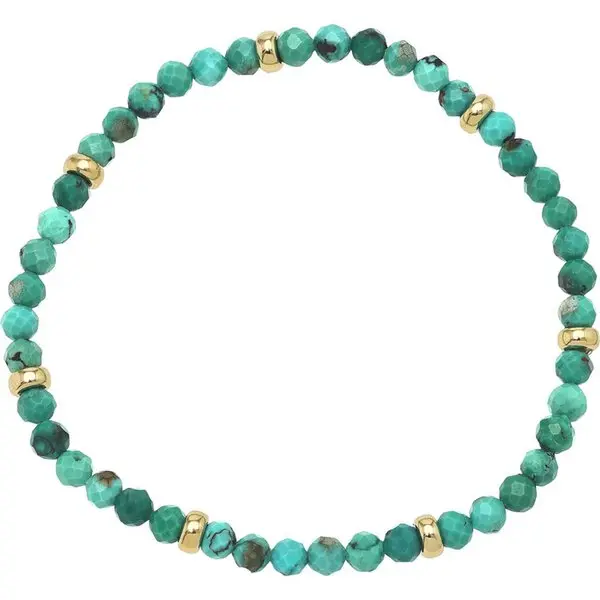 ZOE LEV 14k Gold Beaded Bracelet - Turquoise