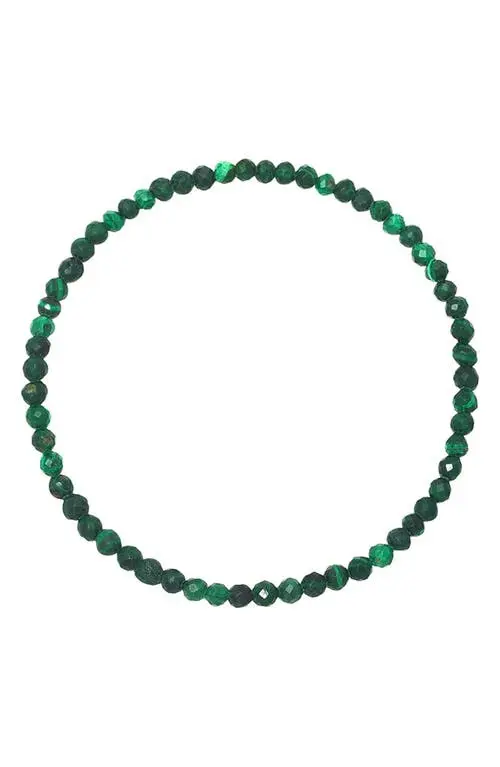 ZOE LEV Stretch Beaded Bracelet - Malachite