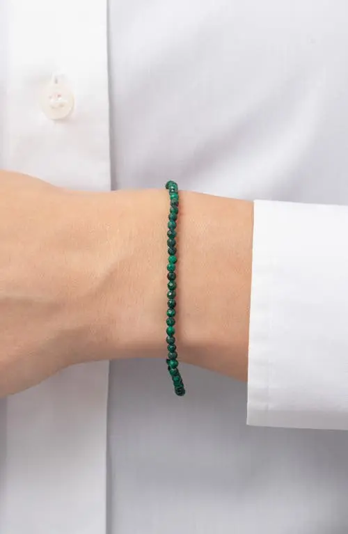 ZOE LEV Stretch Beaded Bracelet - Malachite