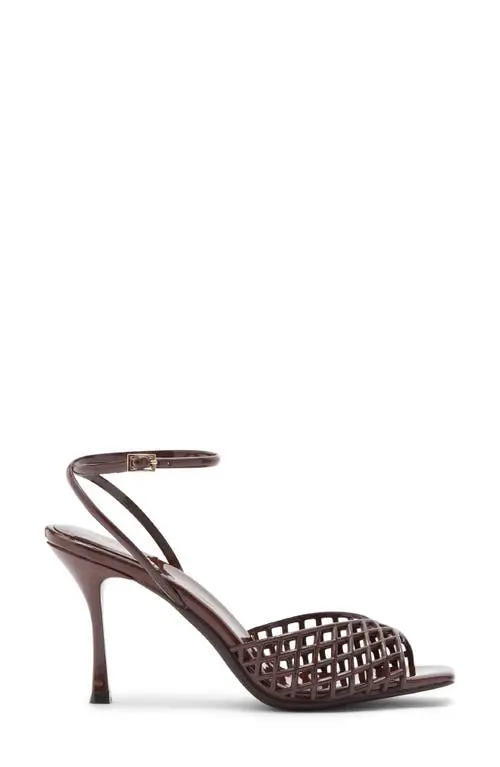 Jeffrey Campbell Lattix Ankle Strap Jelly Sandal - Brown