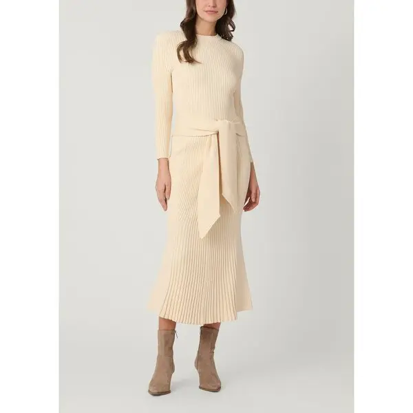 Shoshanna Tie Knit Midi Dress