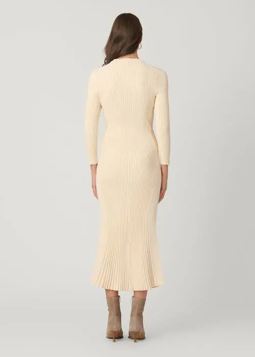 Shoshanna Tie Knit Midi Dress