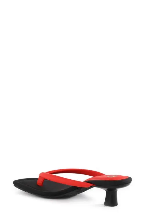 Bc Footwear Riptide Kitten Heel Sandal - Red