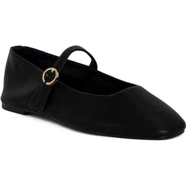 SHU SHOP Annabelle Mary Jane Flat - Black