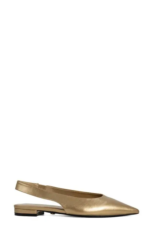 SHU SHOP Amelia Slingback Flat - Gold