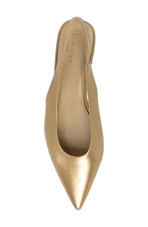 SHU SHOP Amelia Slingback Flat - Gold